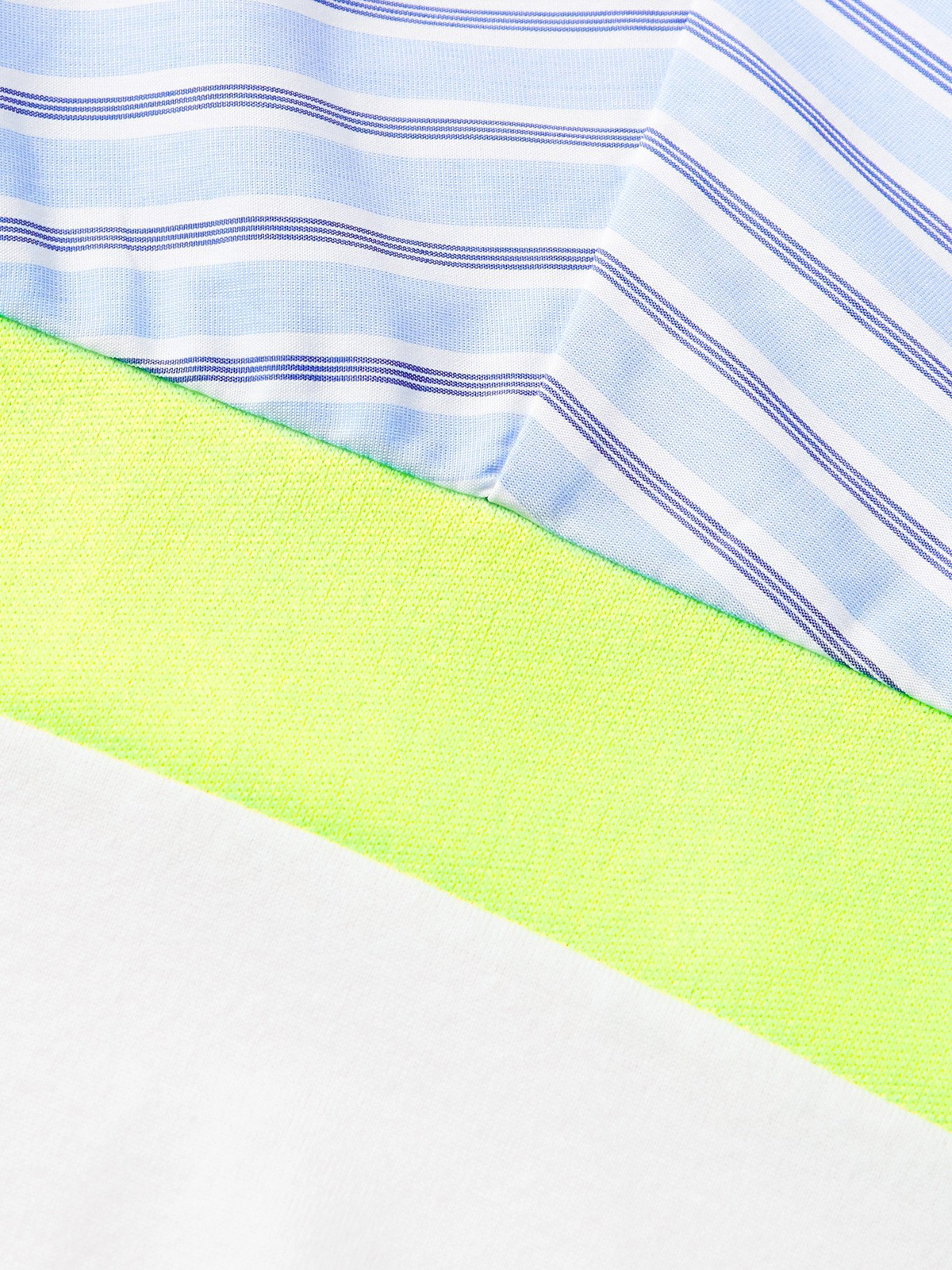 ALOYE - Poplin-Panelled Cotton-Jersey T-Shirt - White Aloye
