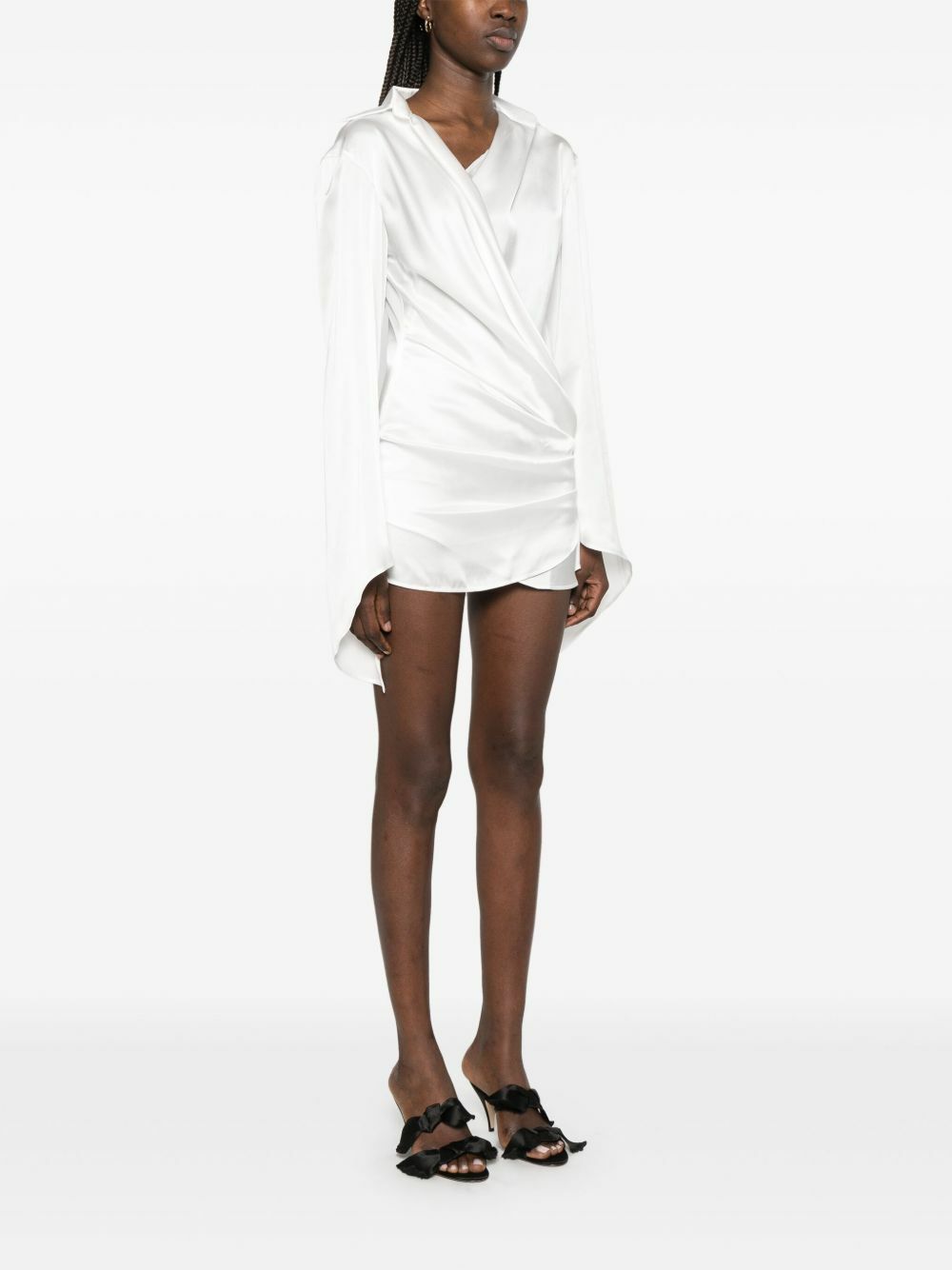 Mônot White Wrap Dress Monot