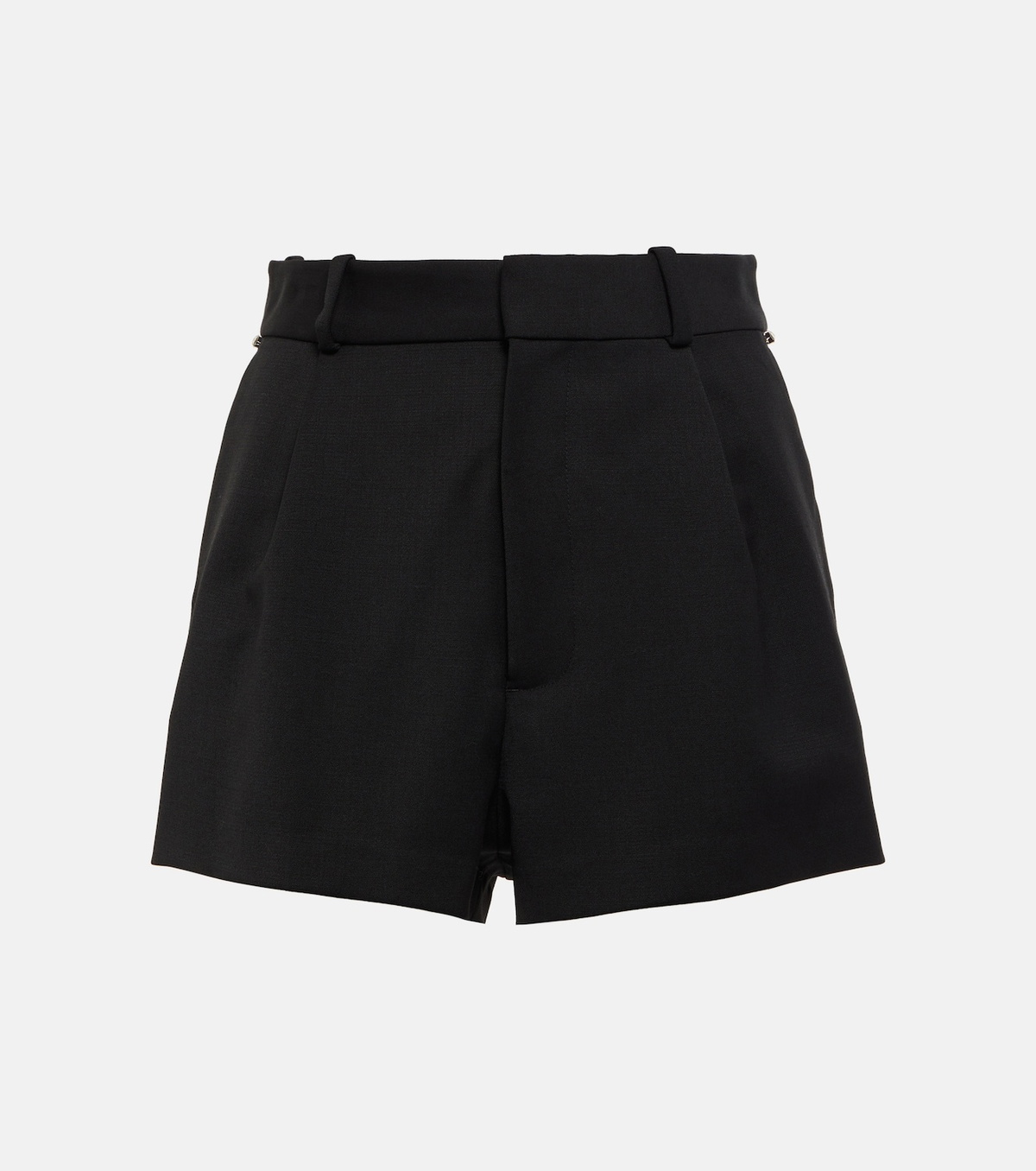 Area Crystal-embellished wool crêpe shorts AREA