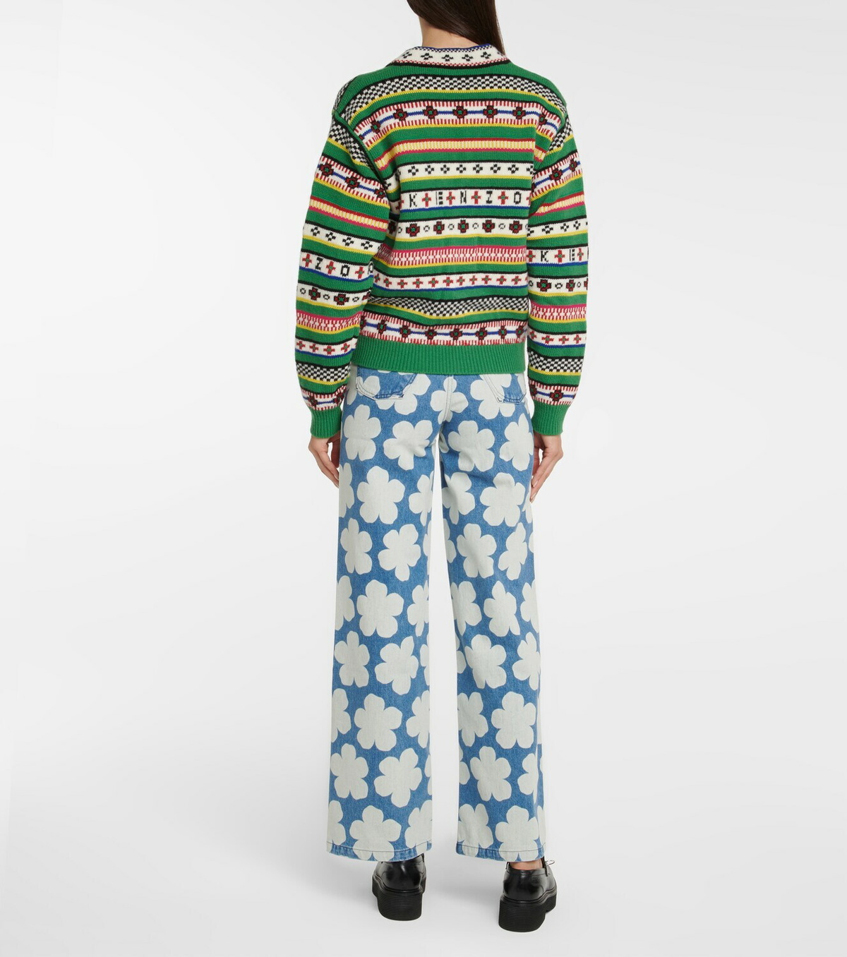 Kenzo - Fairisle jacquard wool-blend cardigan Kenzo