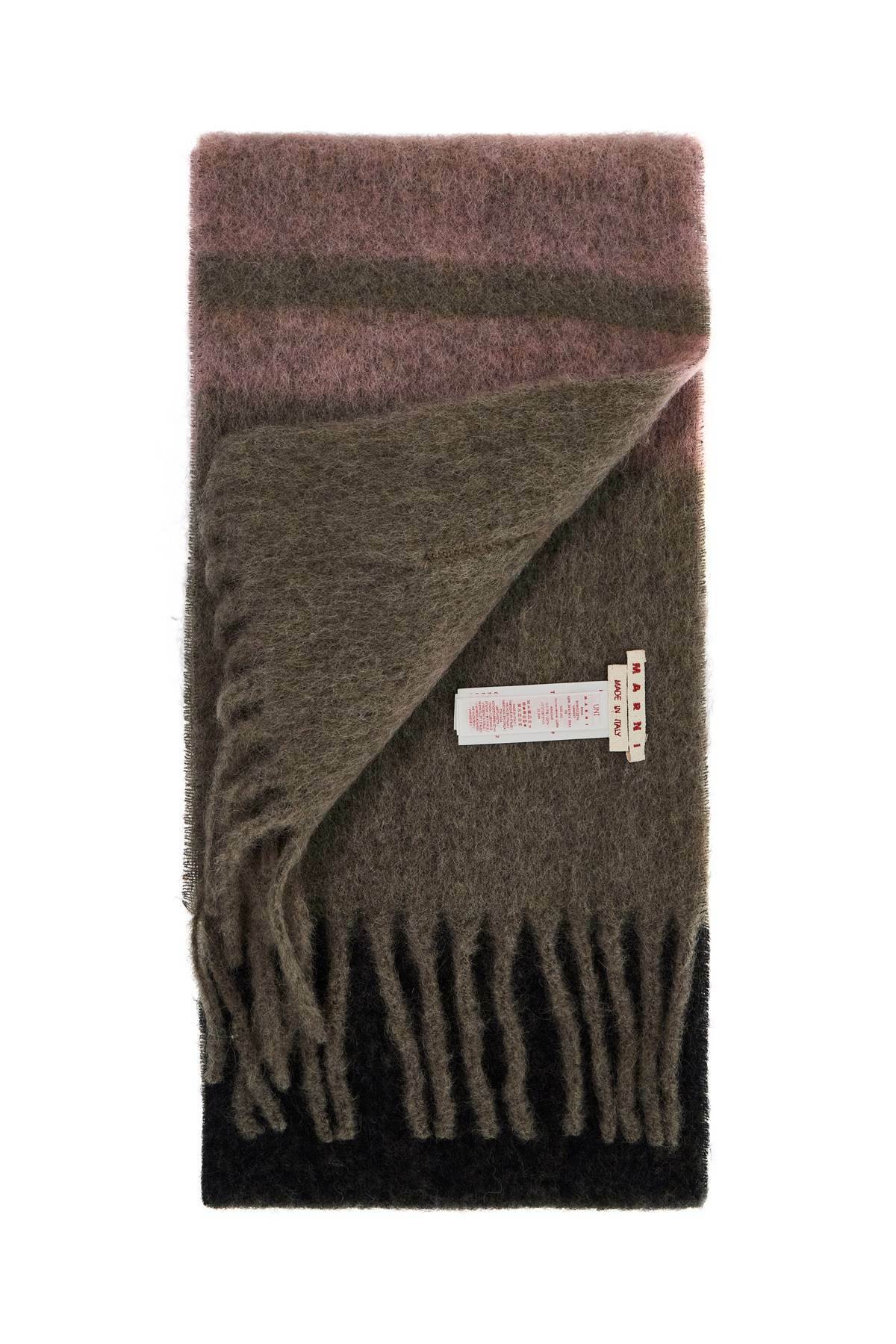 MARNI mohair scarf for stylish Brown Marni