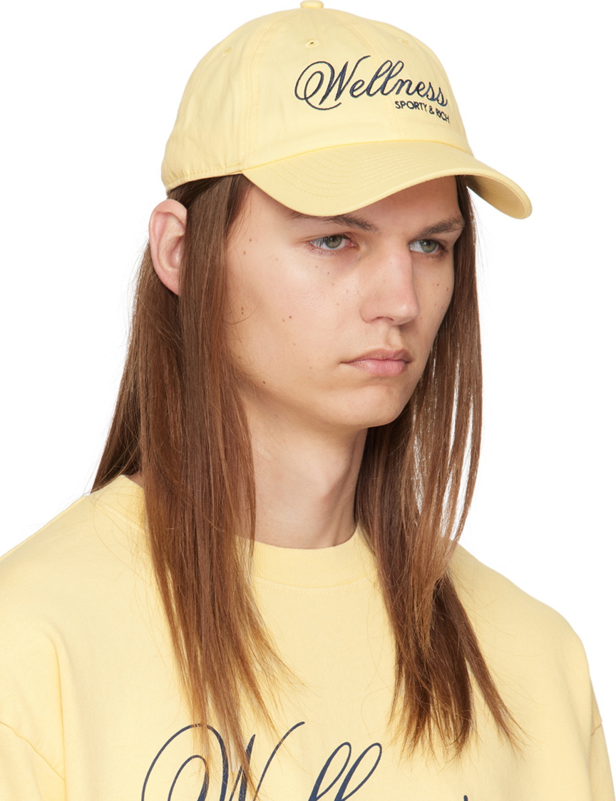 Sporty & Rich Yellow Carlyle Cap Sporty & Rich