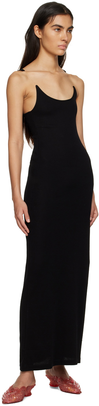Y/Project Black Invisible Strap Maxi Dress Y/Project