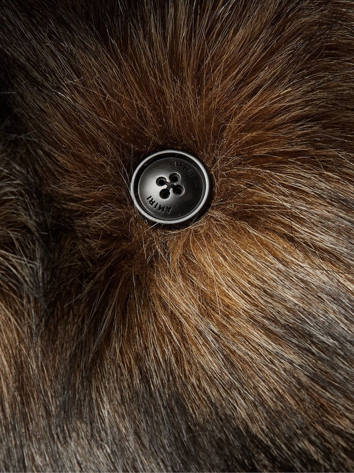 AMIRI - Oversized Faux Fur Peacoat - Brown Amiri