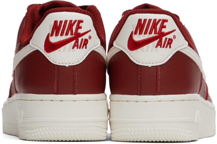 Nike Red Air Force 1 '07 Premium Sneakers Nike