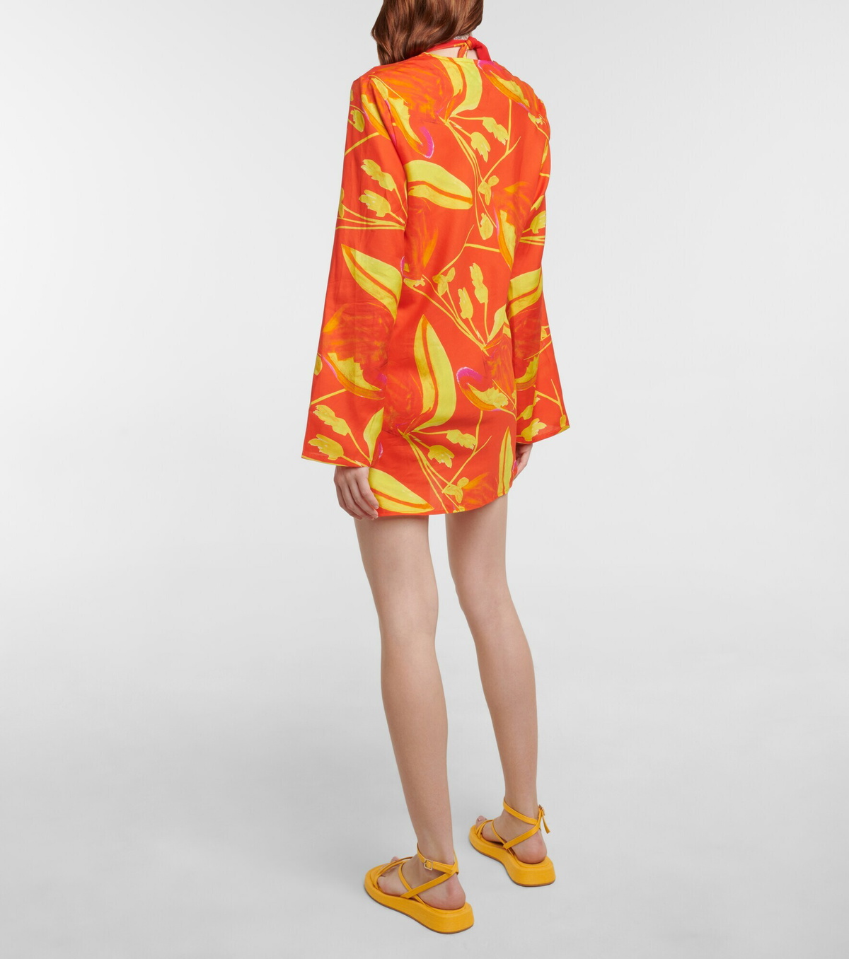 Louisa Ballou - Mini Ring silk and cotton kaftan Louisa Ballou