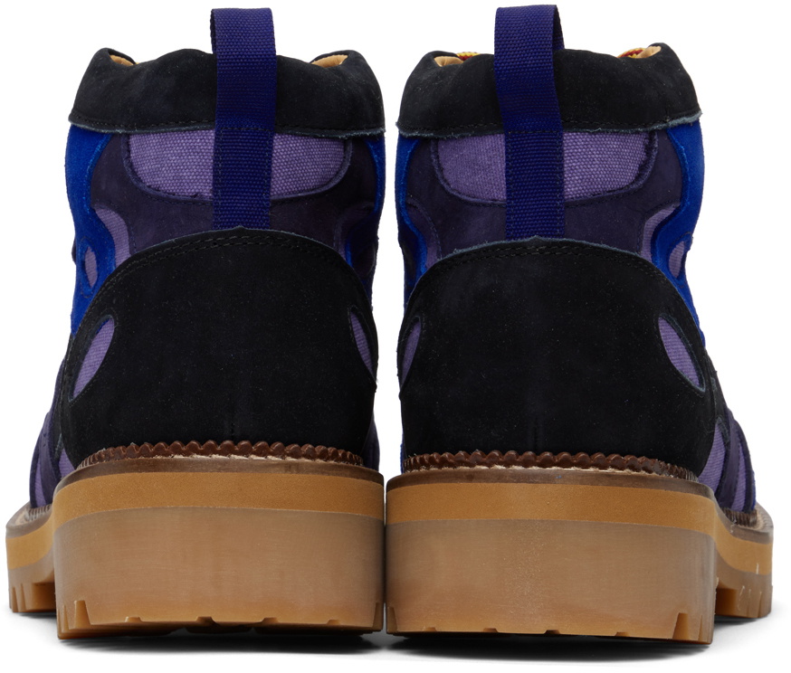 KidSuper Blue & Purple Swirls Boots KidSuper