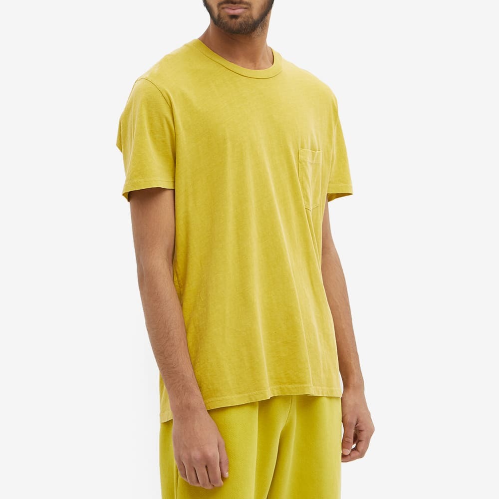 Les Tien Men's Lightweight Pocket T-Shirt in Electric Dijon Les Tien