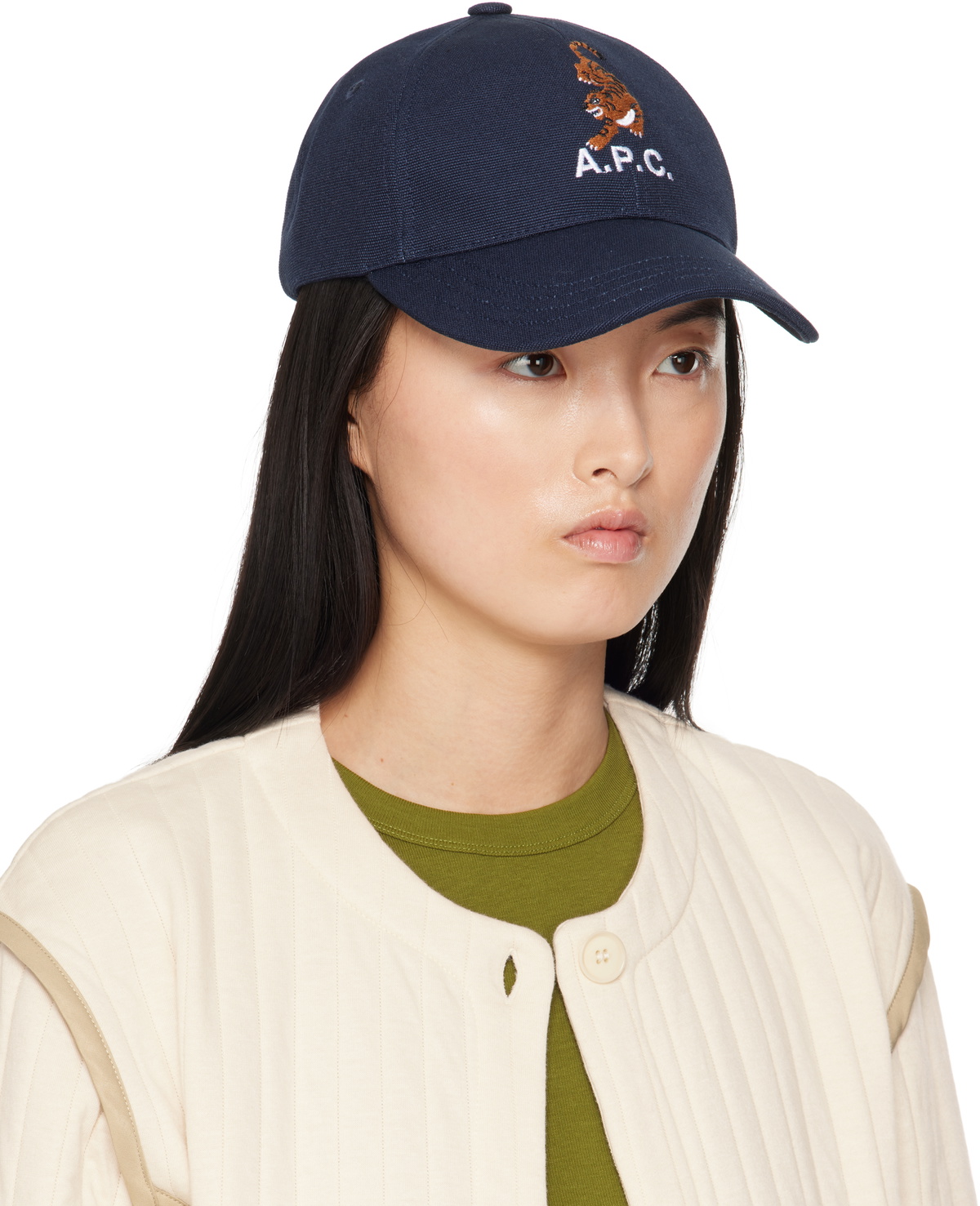 A.P.C. Navy Charlie Tigre Cap A.P.C.