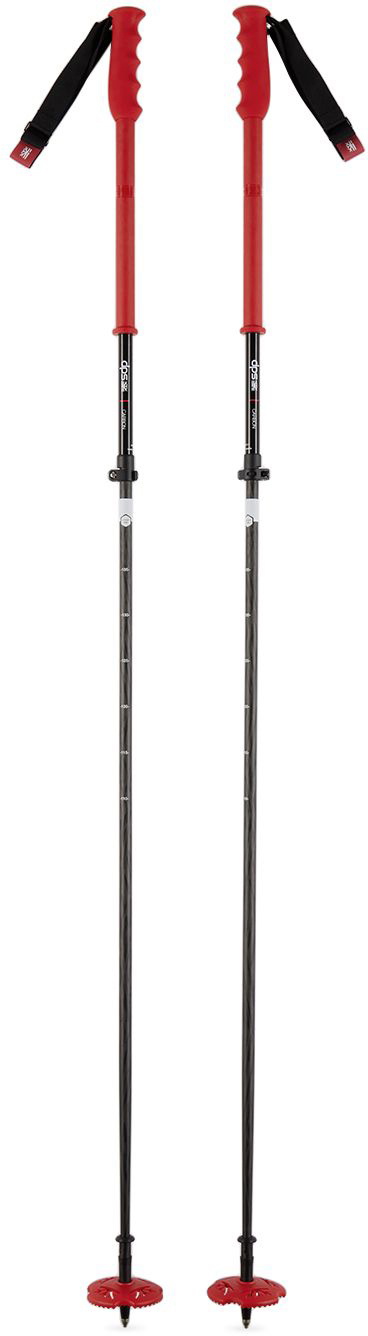 DPS Skis Black & Red Extendable Ski Poles