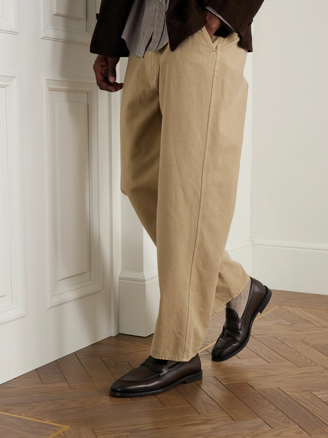 Officine Creative - Opera 001 Leather Penny Loafers - Brown Officine ...