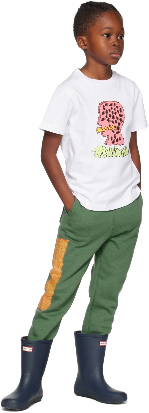 Brain Dead Kids White Worm T-Shirt Brain Dead