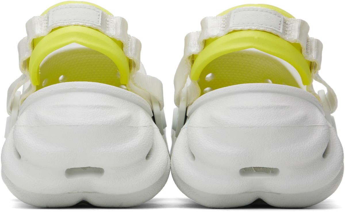 Crocs White & Yellow Echo Clogs Crocs