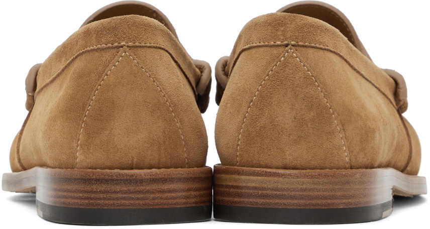 Rhude Tan Suede Penny Loafers Rhude
