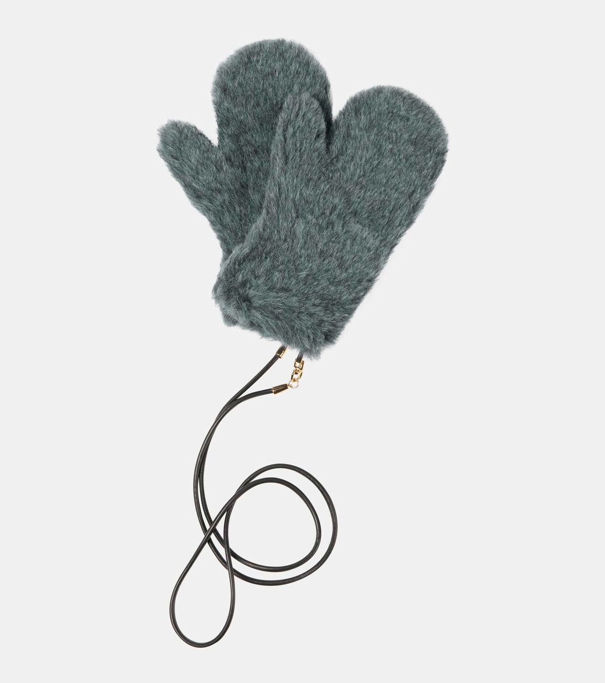 Max Mara Wool and silk teddy gloves Max Mara