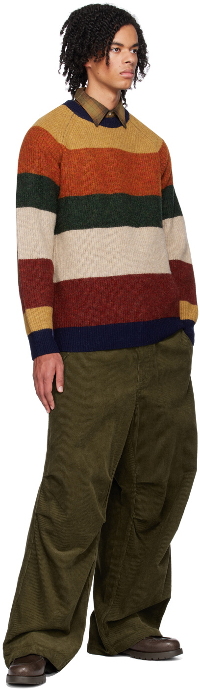 BEAMS PLUS Multicolor Stripe Sweater Beams Plus