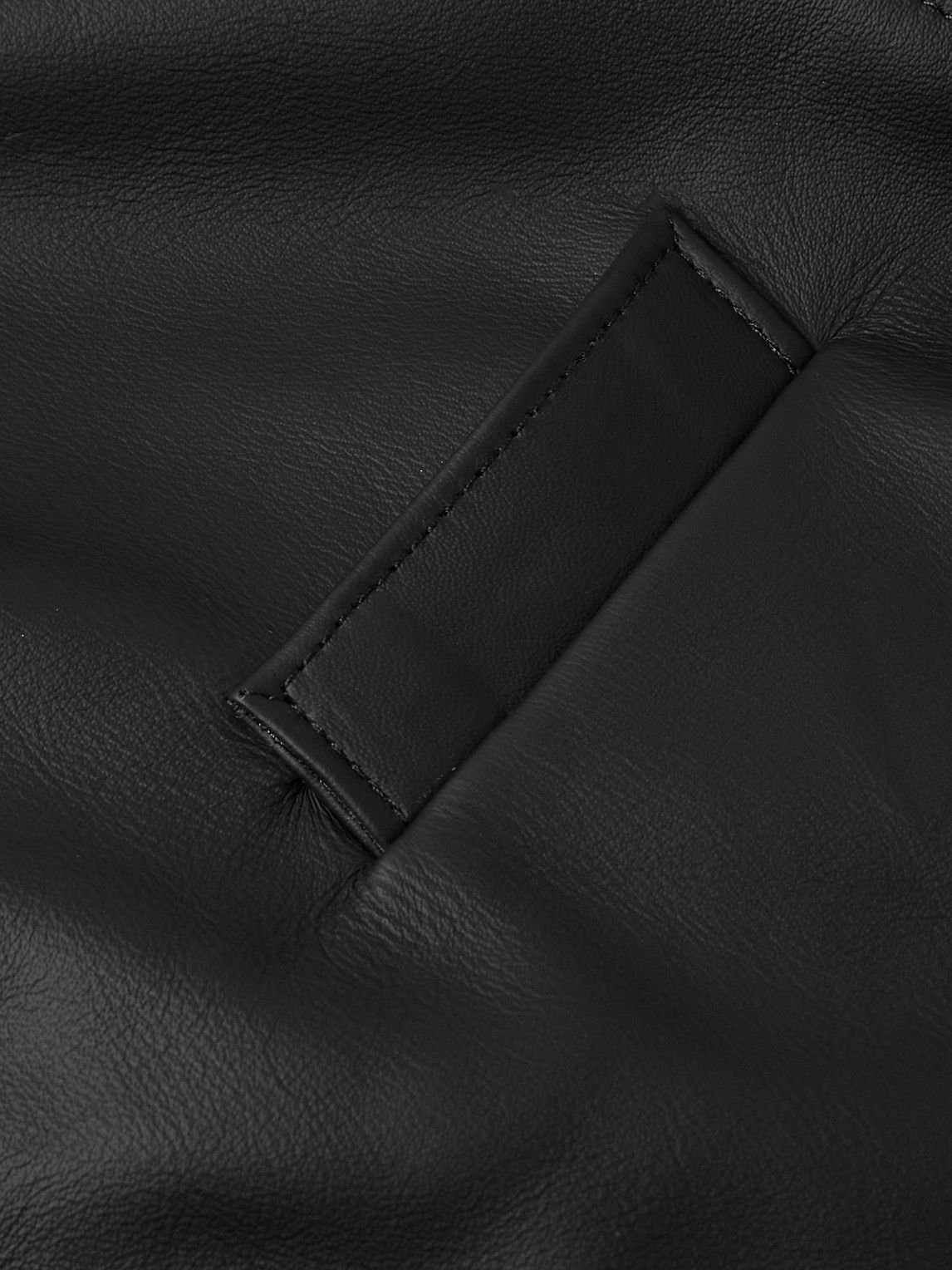 SECOND / LAYER - Leather Biker Jacket - Black Second/Layer