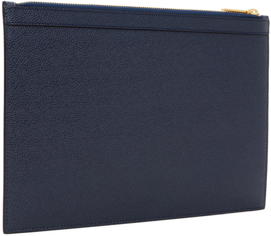 Thom Browne Navy Small Hector Document Holder Thom Browne