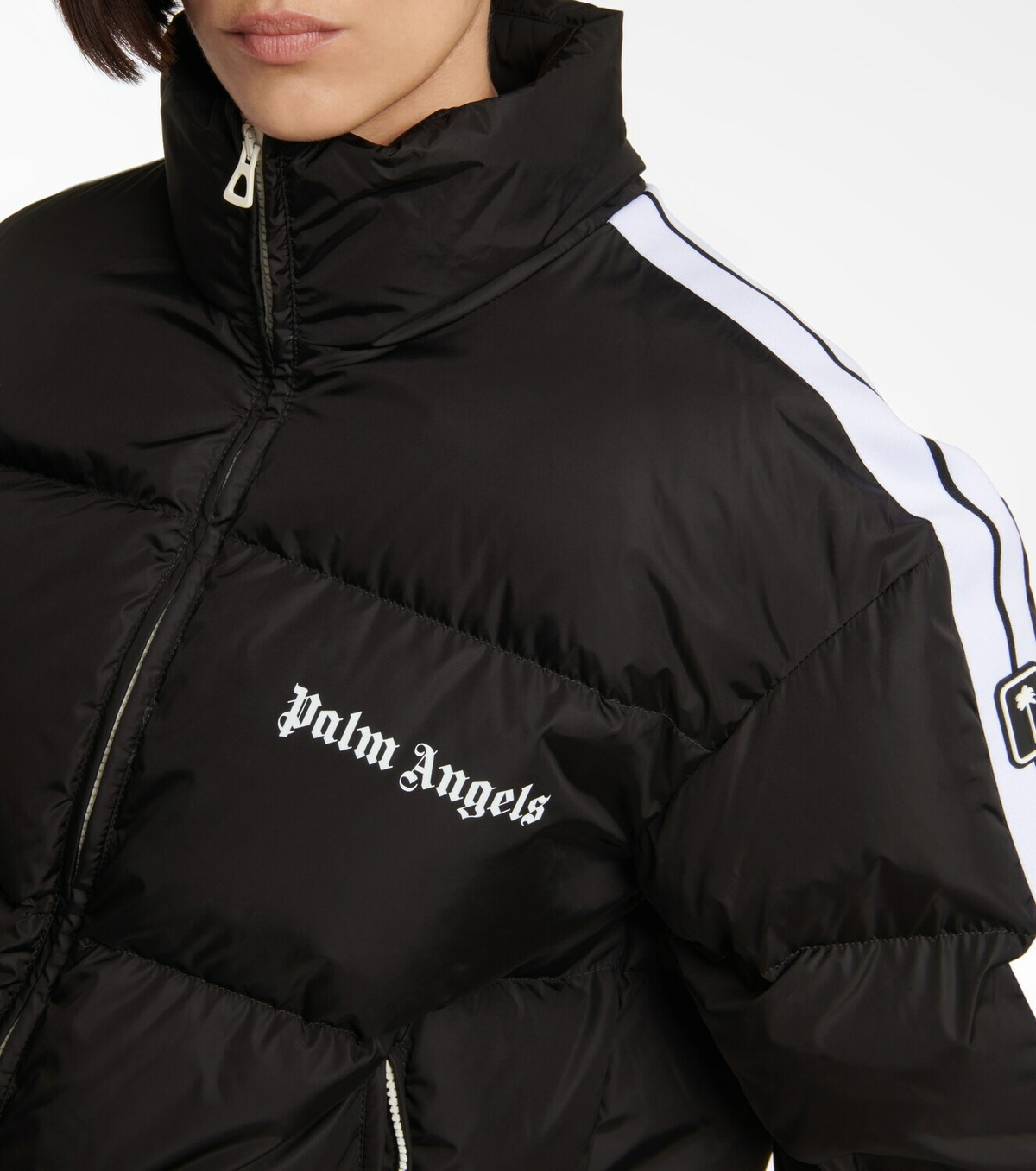 Palm Angels - Logo quilted puffer jacket Palm Angels