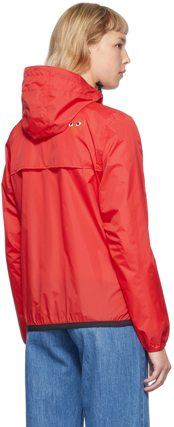 COMME des GARÇONS PLAY Red K-Way Edition Nylon Jacket Comme des Garcons ...