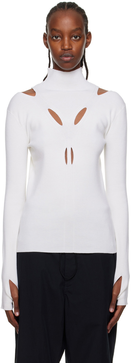 Dion Lee Off-White Skivvy Turtleneck Dion Lee