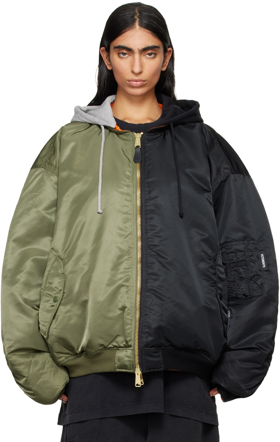 VETEMENTS Khaki & Black Alpha Industries Edition Split VETEMENTS Khaki & Black Alpha Industries Edition Split