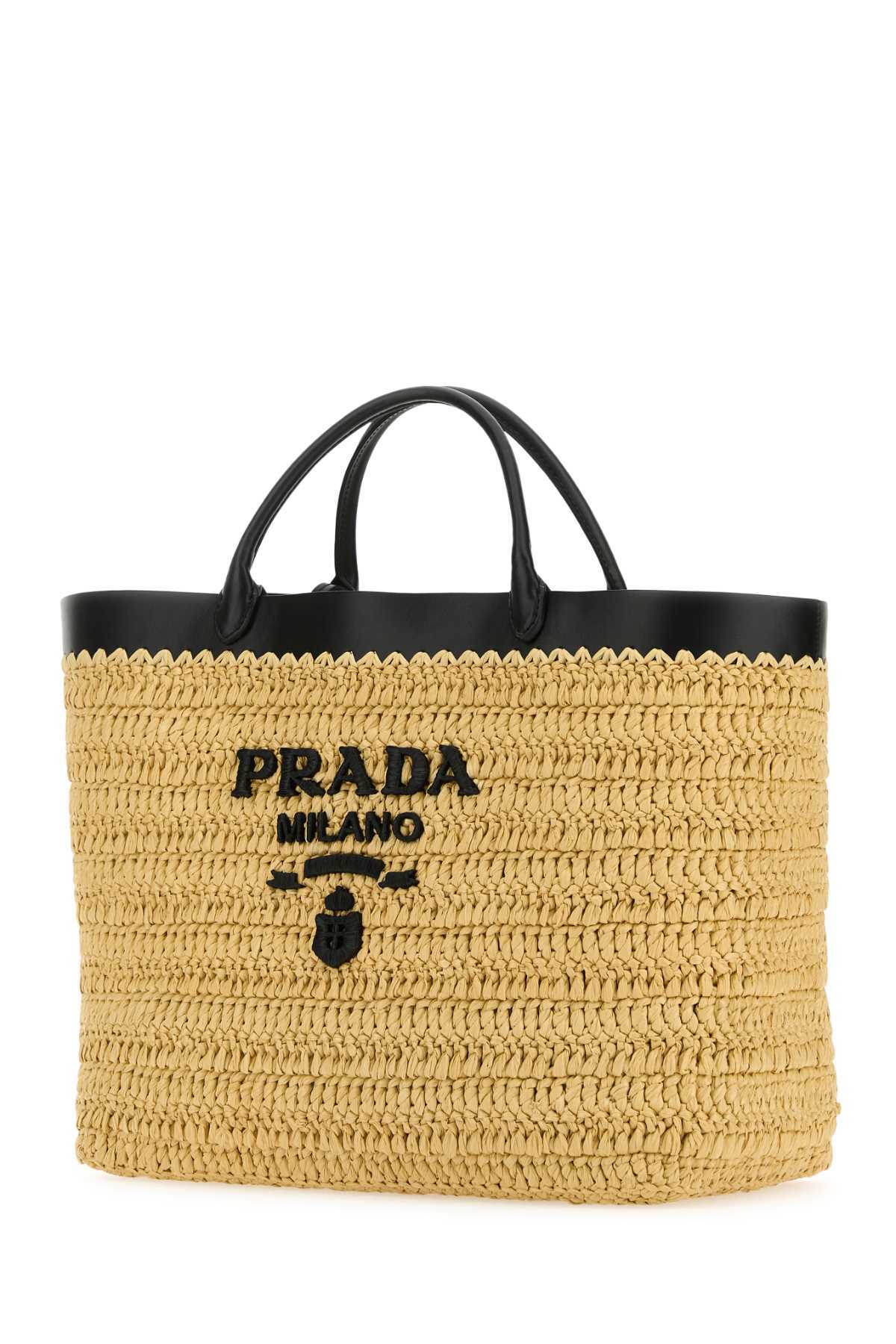 Prada Raffia Shopping Bag Prada