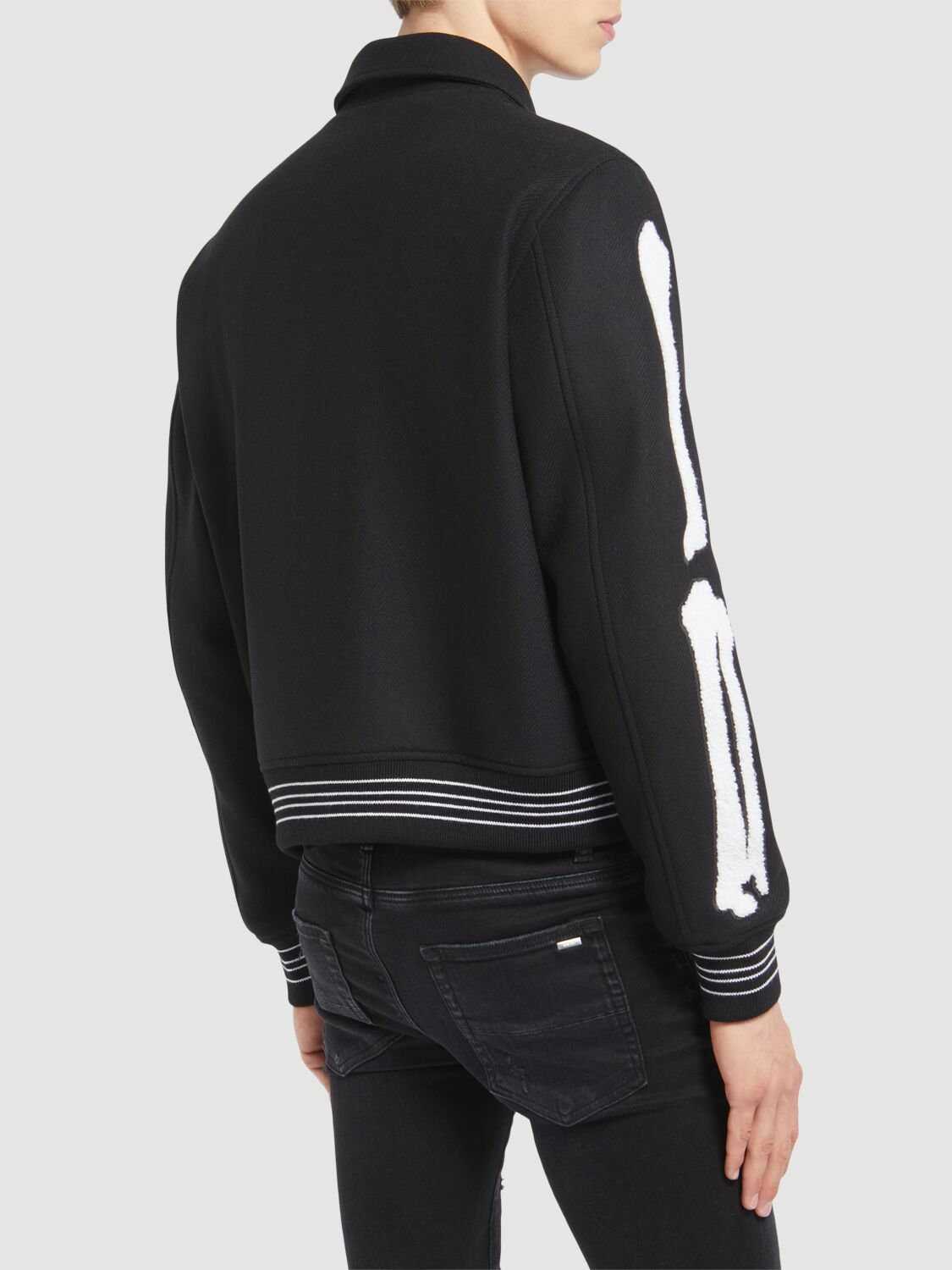 AMIRI Bones Varsity Wool Jacket Amiri