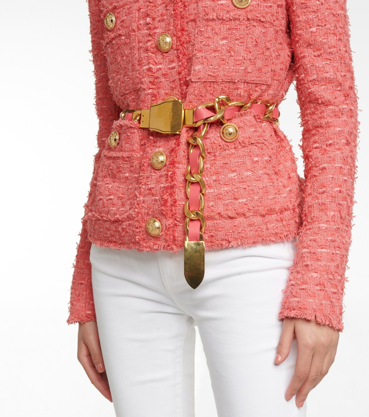 Balmain B-Pilot chain and leather belt Balmain