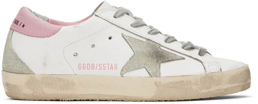 Golden Goose White Super-Star Sneakers Golden Goose Deluxe Brand