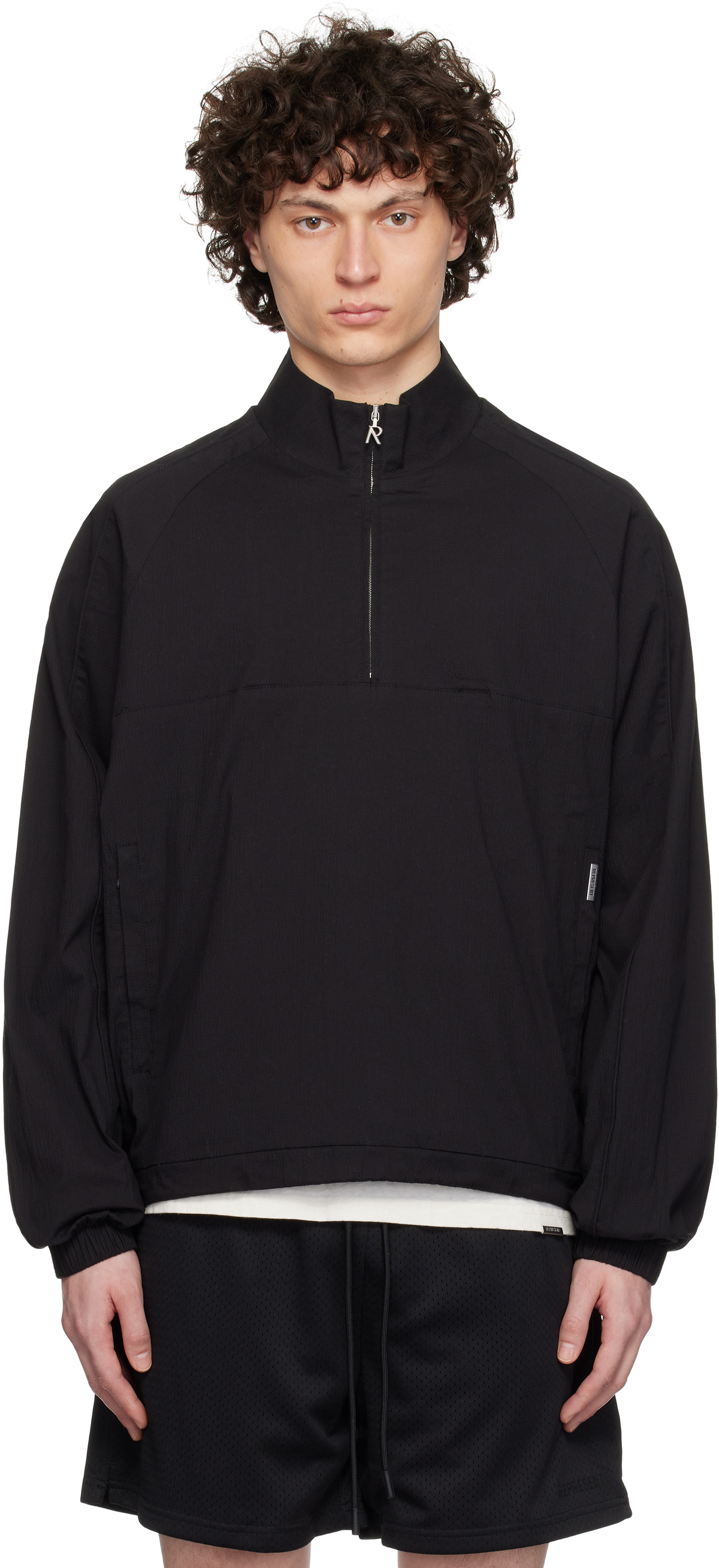 Represent Black Quarter Zip Jacket Represent