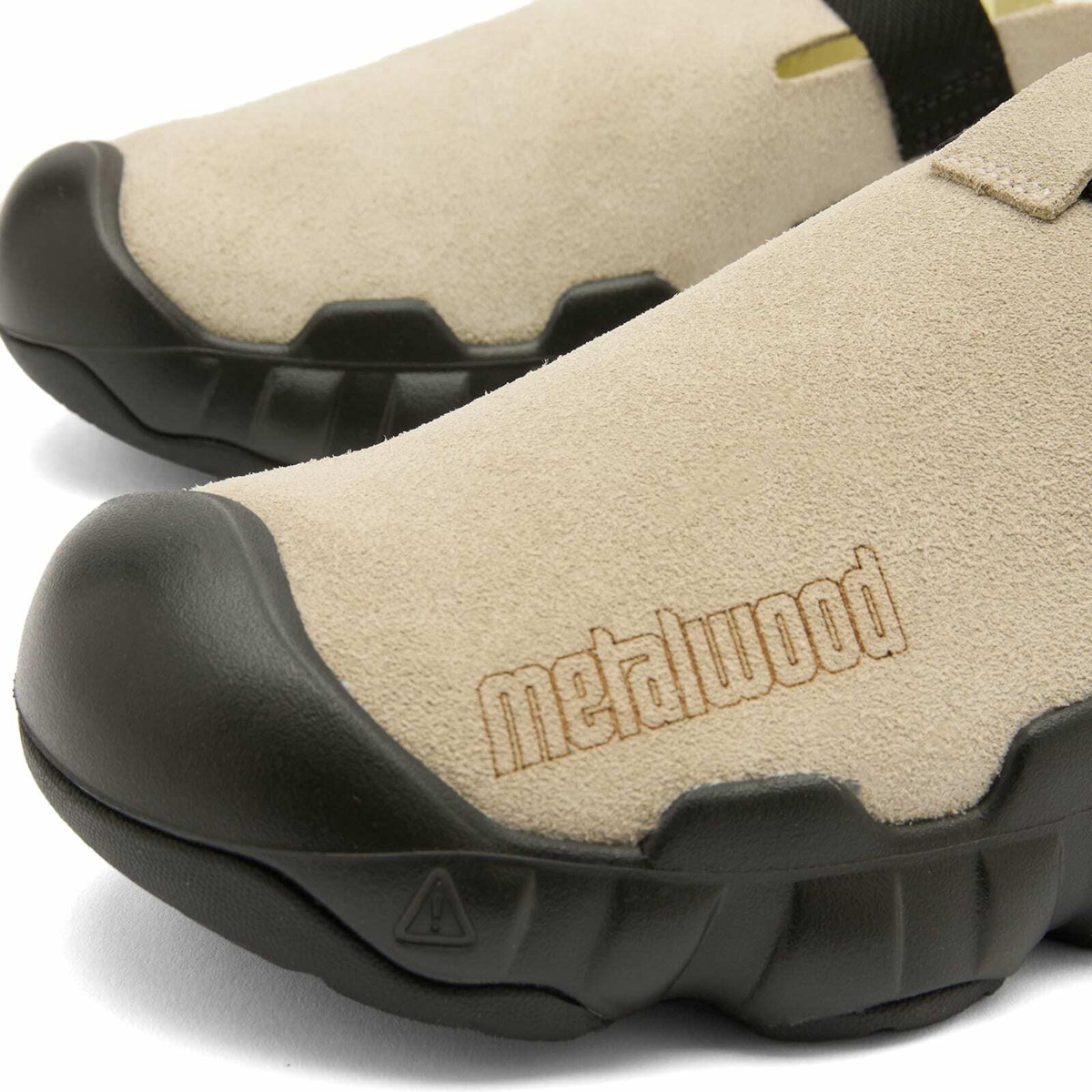 Keen Men's x Metalwood Hyperport Leather Clog in Plaza Taupe/Black KEEN