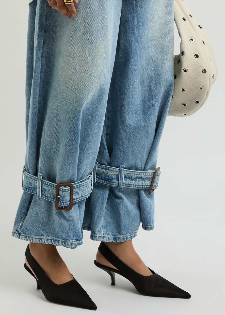 JW Anderson Buckled Barrel-leg Jeans Light Blue JW Anderson
