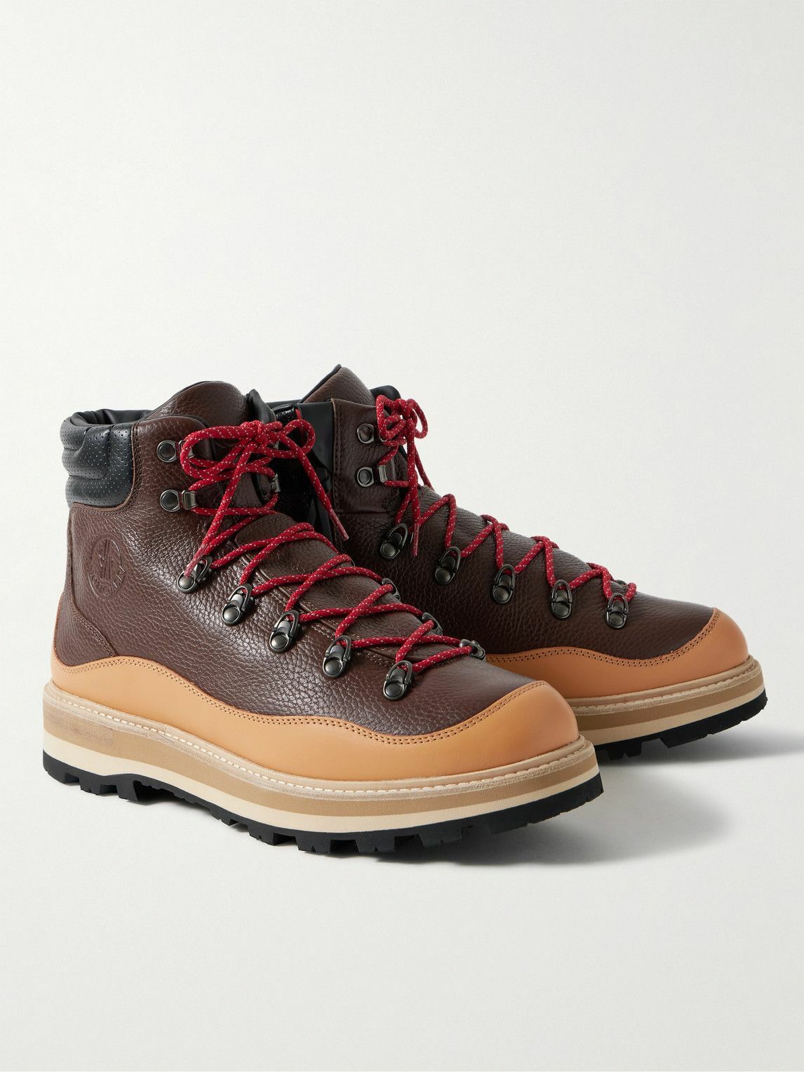 Moncler - Peka Trek Leather Hiking Boots - Brown Moncler