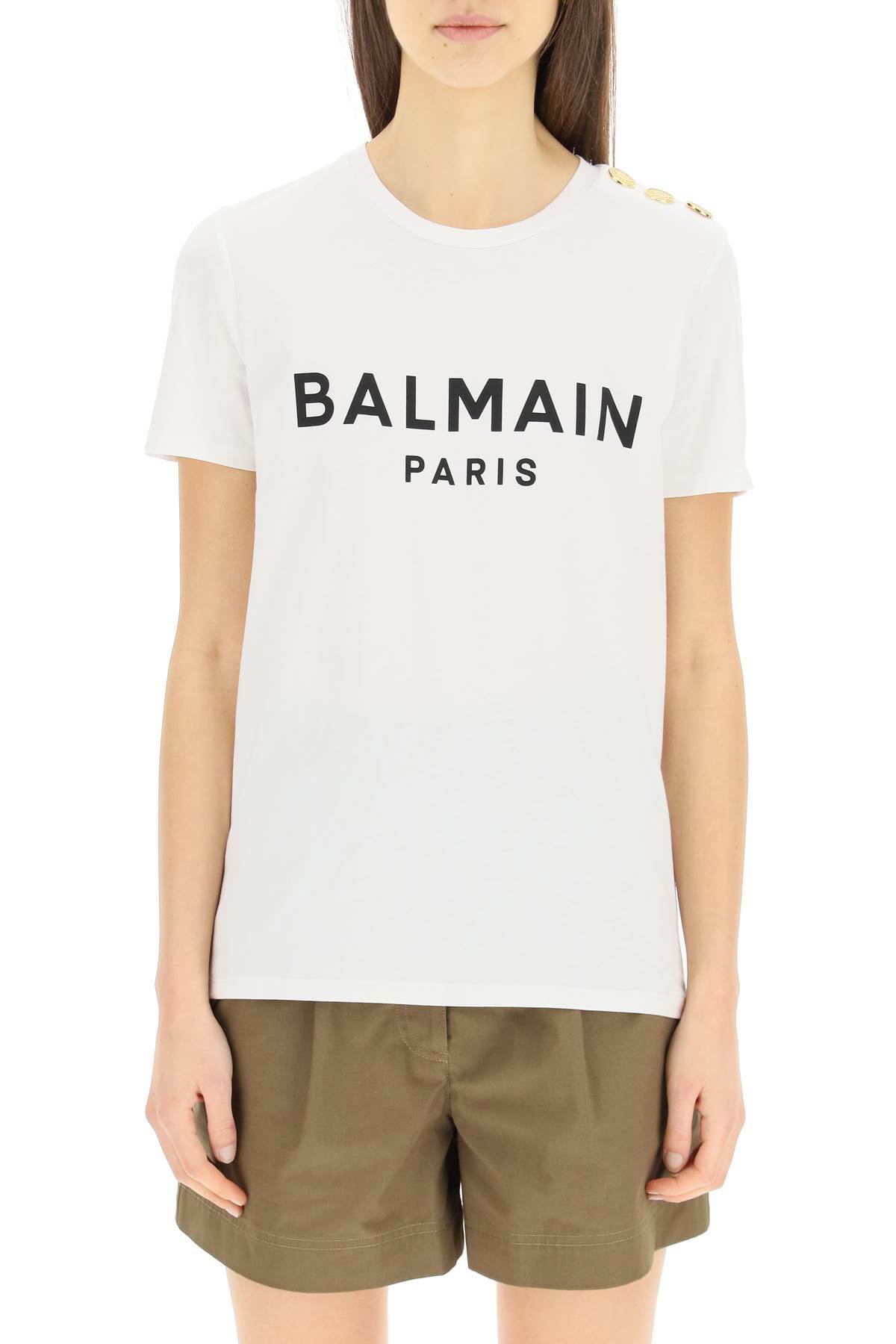 Balmain Logo Buttons T-shirt Balmain