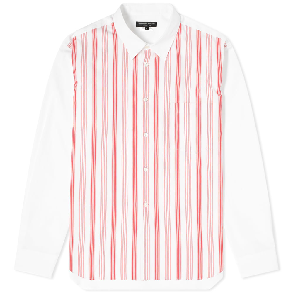 Comme des Garcons Homme Plus Multi Stripe Front Panel Shirt Comme des ...