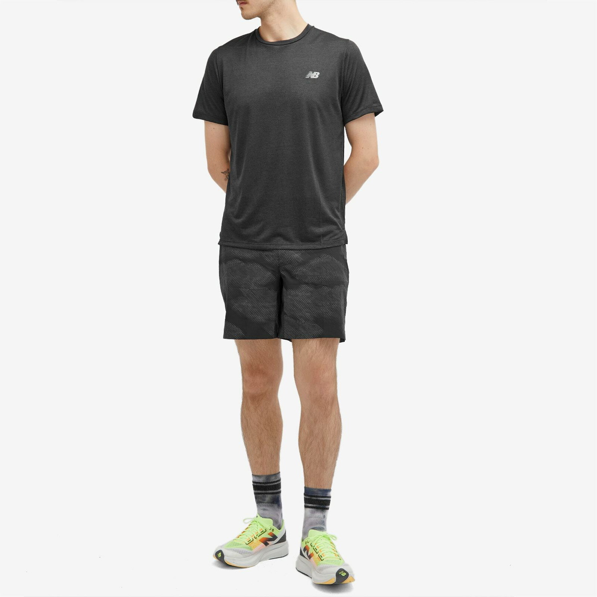 New Balance Running Men's New Balance Athletics T-Shirt in Black New ...