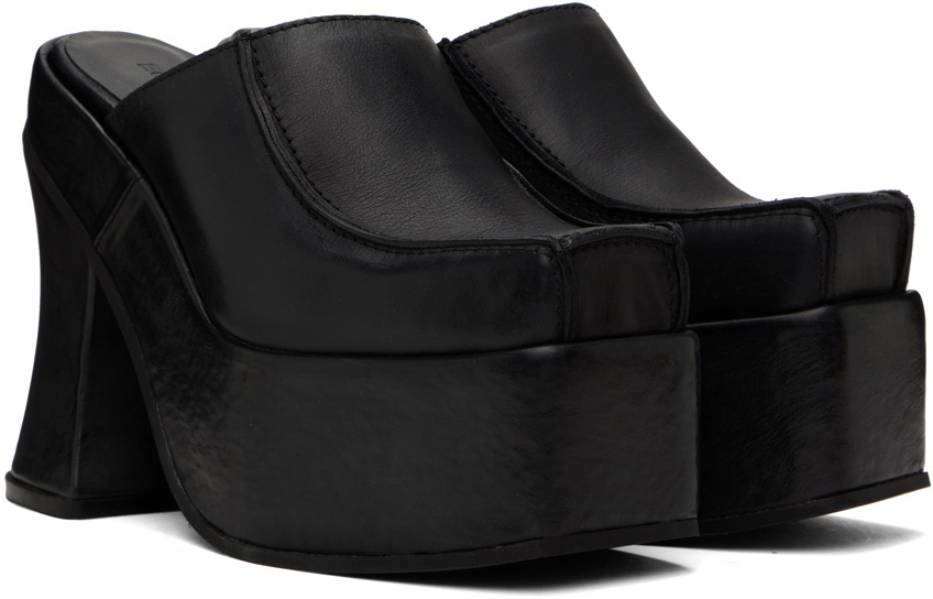 Eckhaus Latta Black Platform Mules Eckhaus Latta