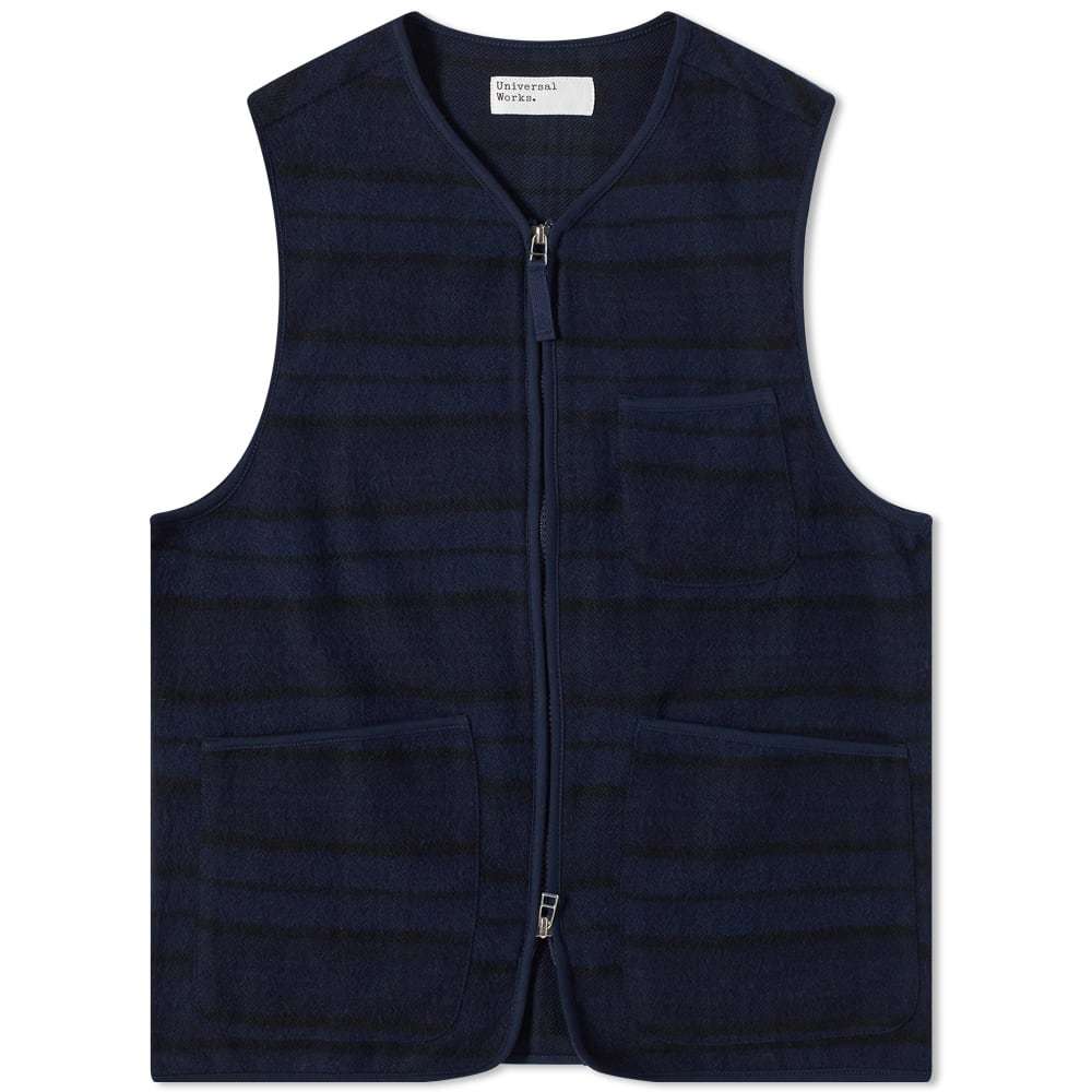 Universal Works Check Gilet Universal Works