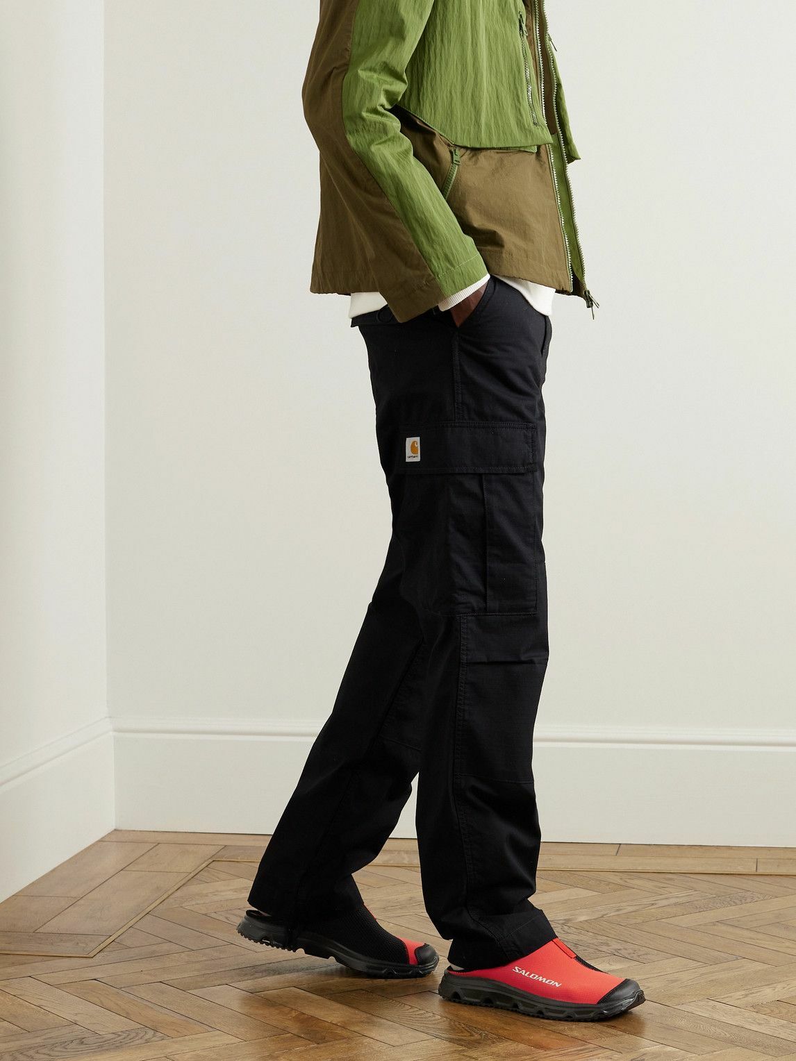 Salomon - RX Slide 3.0 Ripstop and Mesh Slip-On Sneakers - Red Salomon