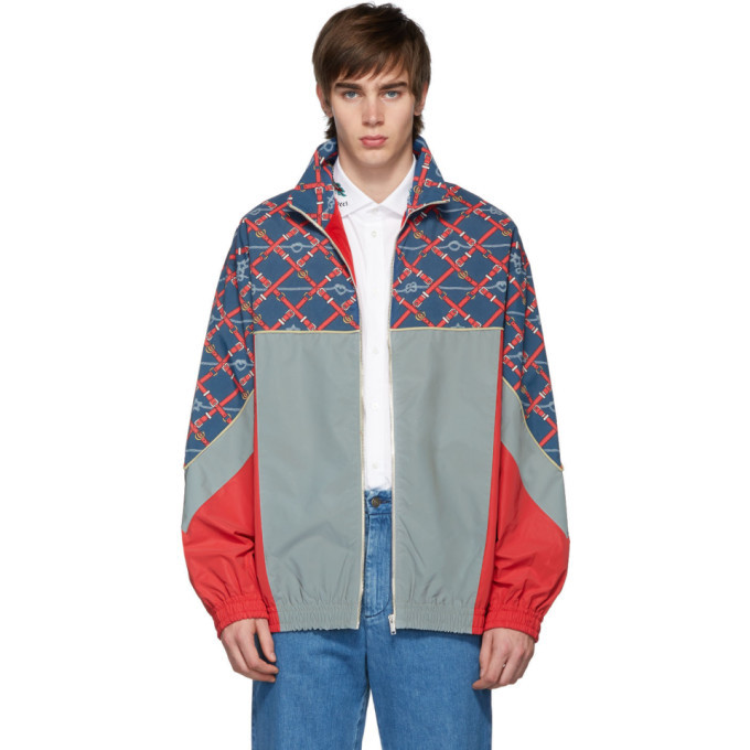 Gucci Multicolor Track Zip-Up Sweater Gucci