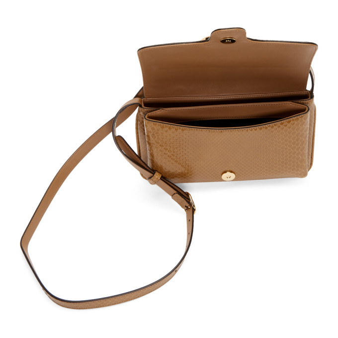 Gucci Taupe Snake Small Arli Shoulder Bag Gucci
