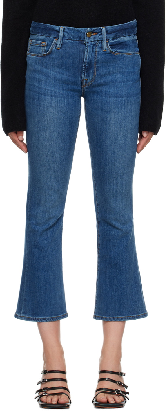 FRAME Blue 'Le Crop Mini Boot' Jeans Frame Denim