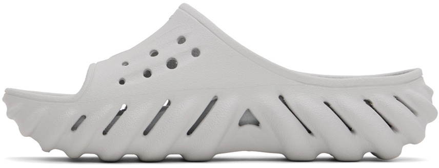 Crocs Gray Echo Slides Crocs
