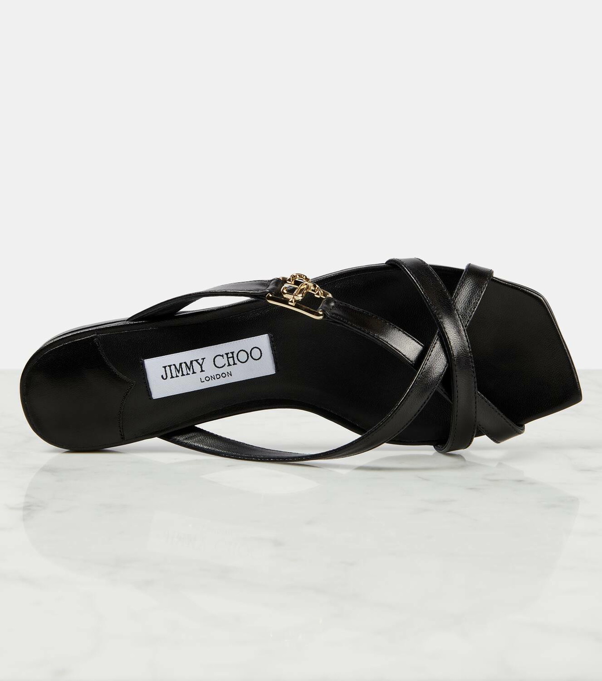 Jimmy Choo Jess leather thong sandals Jimmy Choo