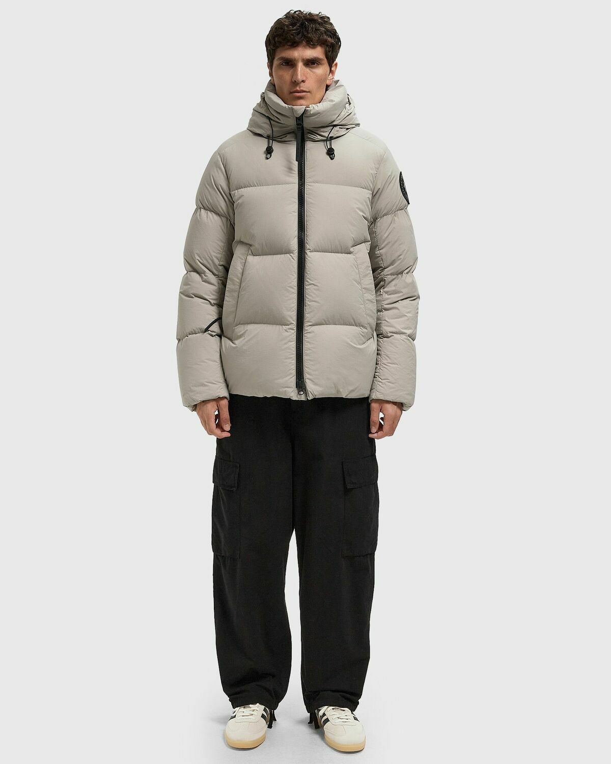 Canada Goose Crofton Puffer Matte Grey Mens Down & Puffer Jacket Canada ...