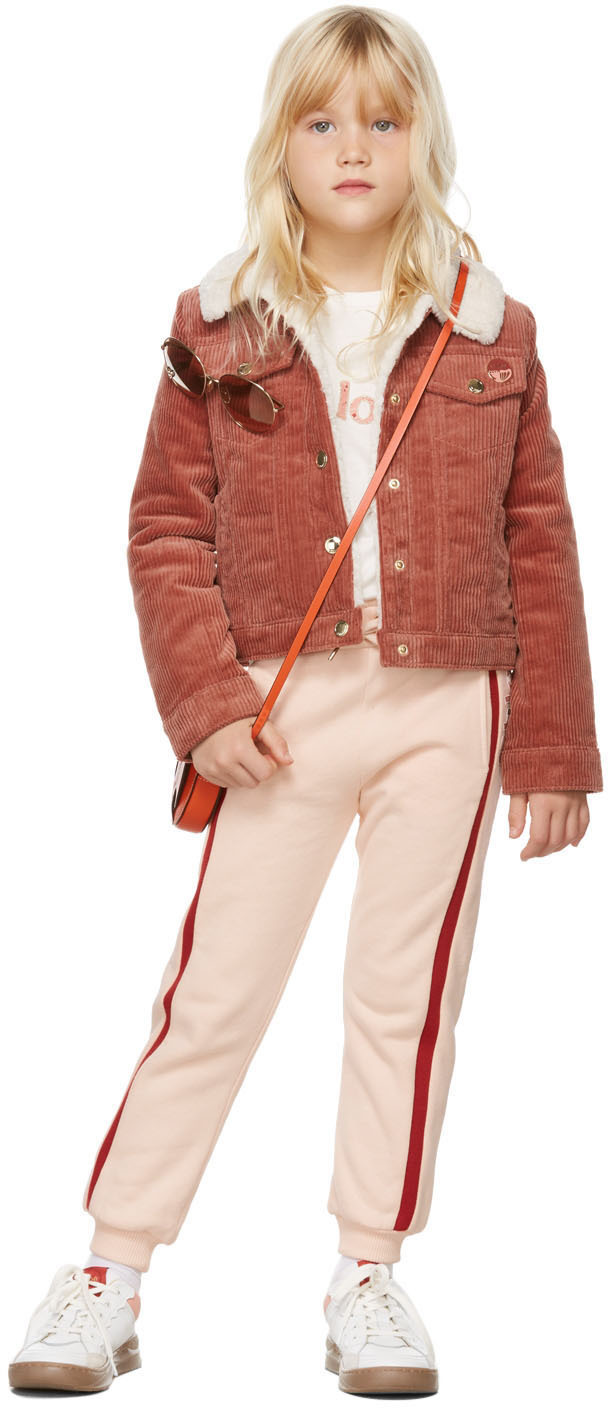 Chloé Kids Pink Jogging Pants Chloe