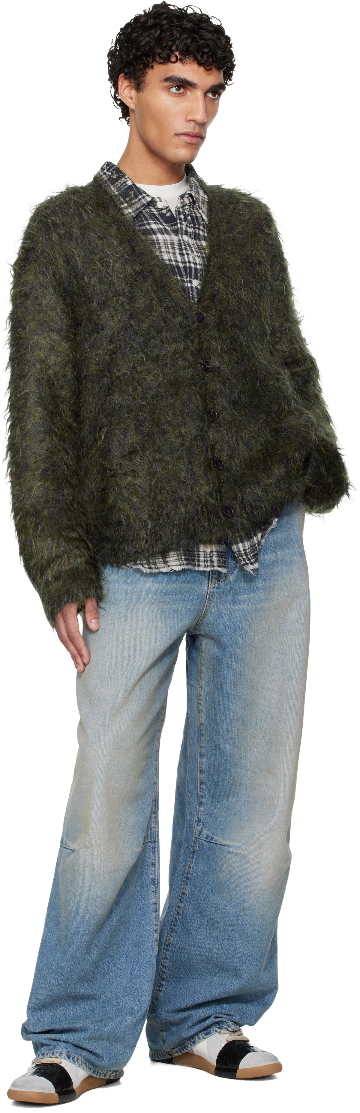 R13 Khaki Boyfriend Cardigan R13