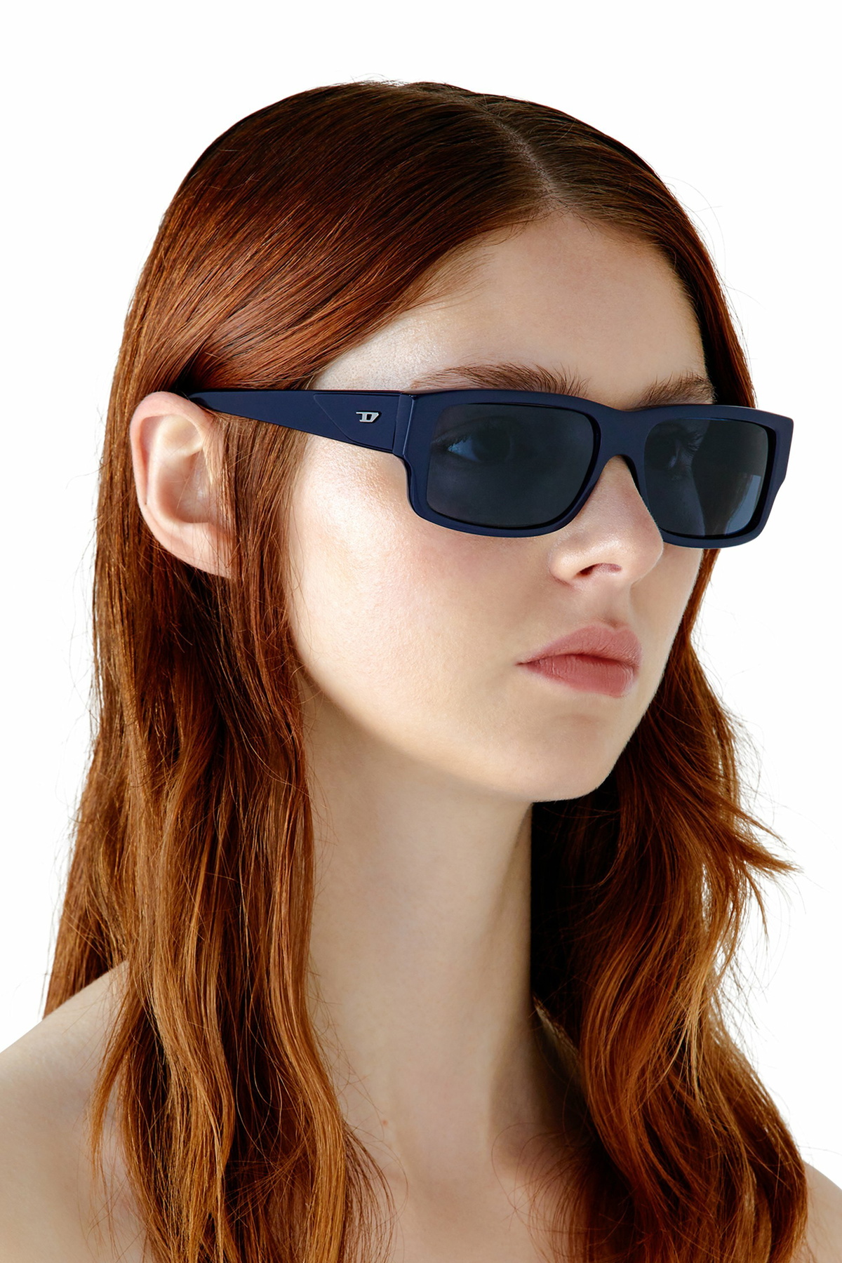 Diesel Rectangle sunglasses - Sunglasses Mens in Blue Diesel