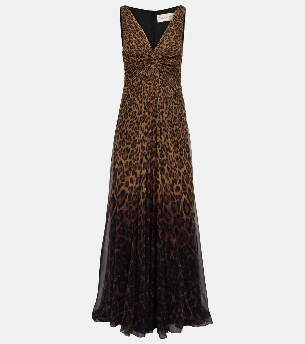 Valentino Leopard-print silk gown Valentino